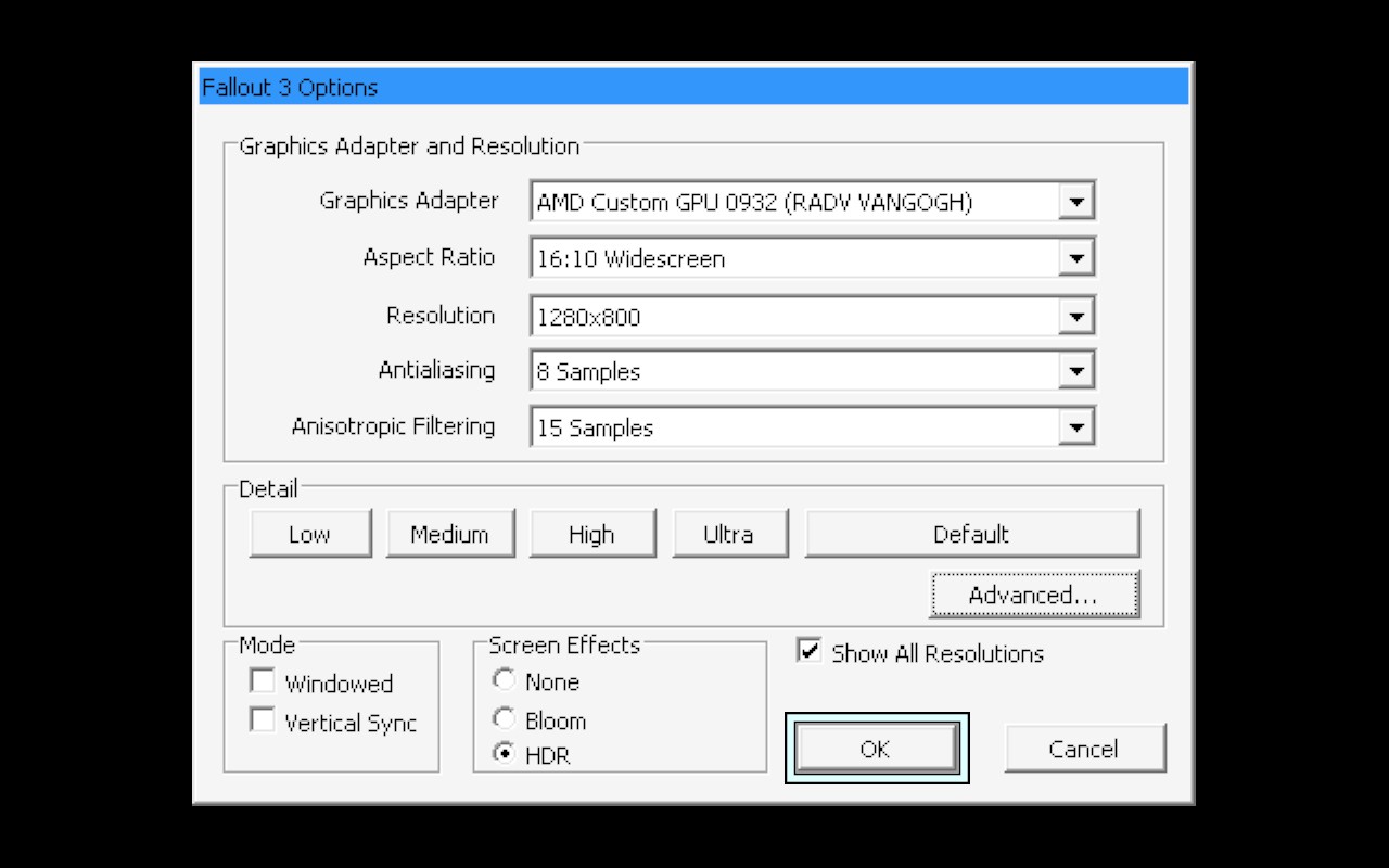Fallout 3 - Game of the Year Edition – Steam Deck Custom Configuration ...